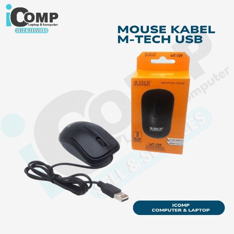 Jual Mouse Kabel M-Tech USB wired optical | Shopee Indonesia