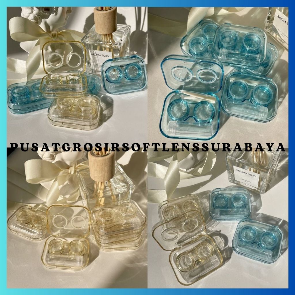 Jual KOTAK SOFTLENS TRANSPARAN ISI 1 / WADAH SOFTLENS / TRAVEL KIT ...
