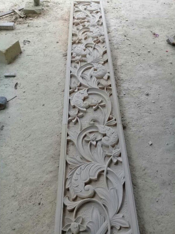 Jual batu alam relief batu ukir ornamen paras putih dekorasi hiasan ...