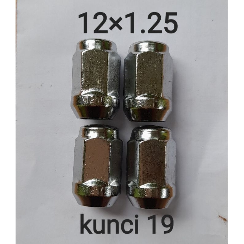 Jual baut roda mobil 12 × 1.25 kunci 19 harga satuan besi | Shopee ...