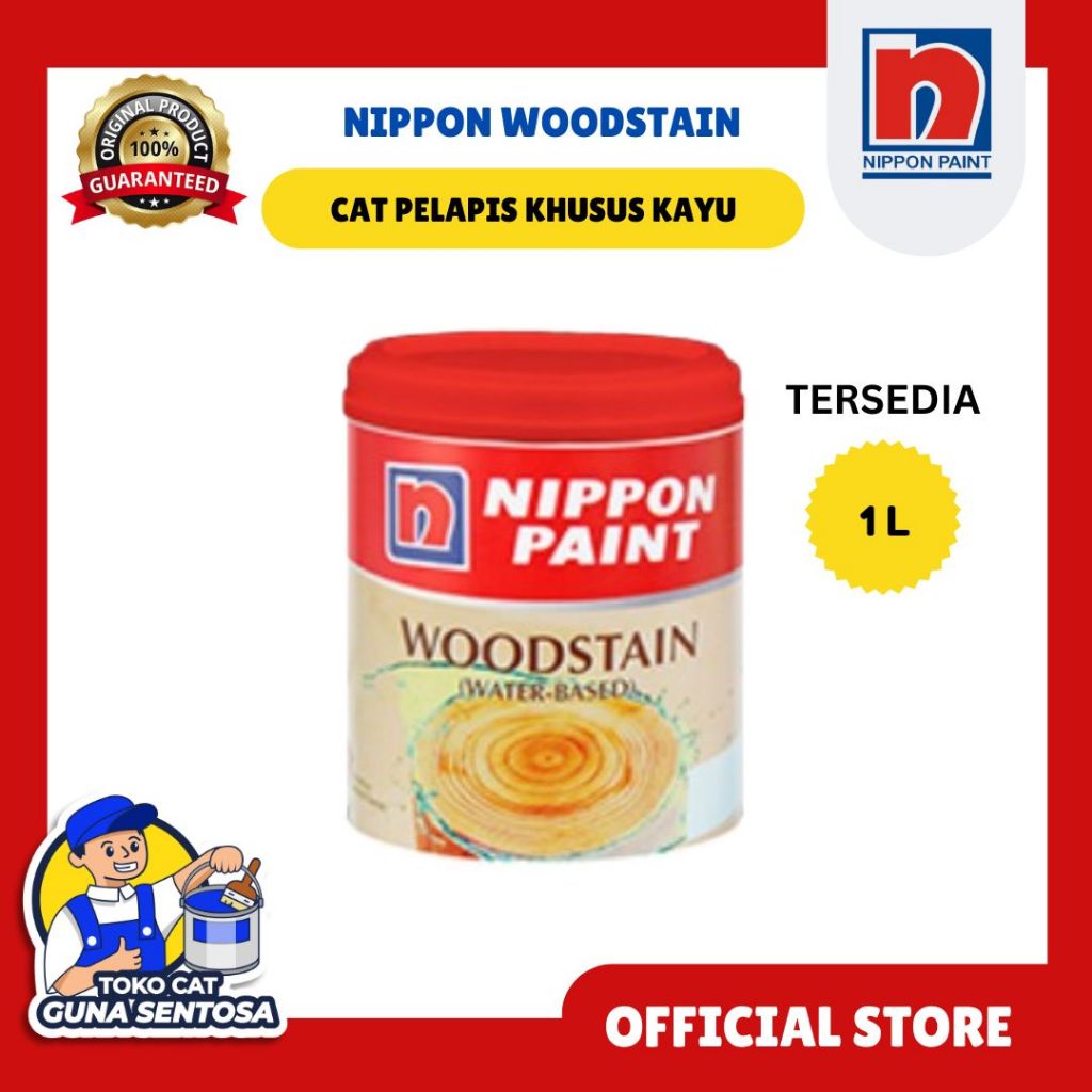 Jual NIPPON WOODSTAIN CAT POLITUR KAYUWATER BASE 1 L | Shopee Indonesia