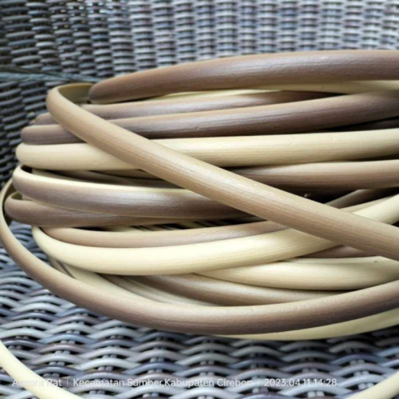 Jual Material Bahan Anyaman Rotan Sintetis HalfCore 6mm Standar Made in ...