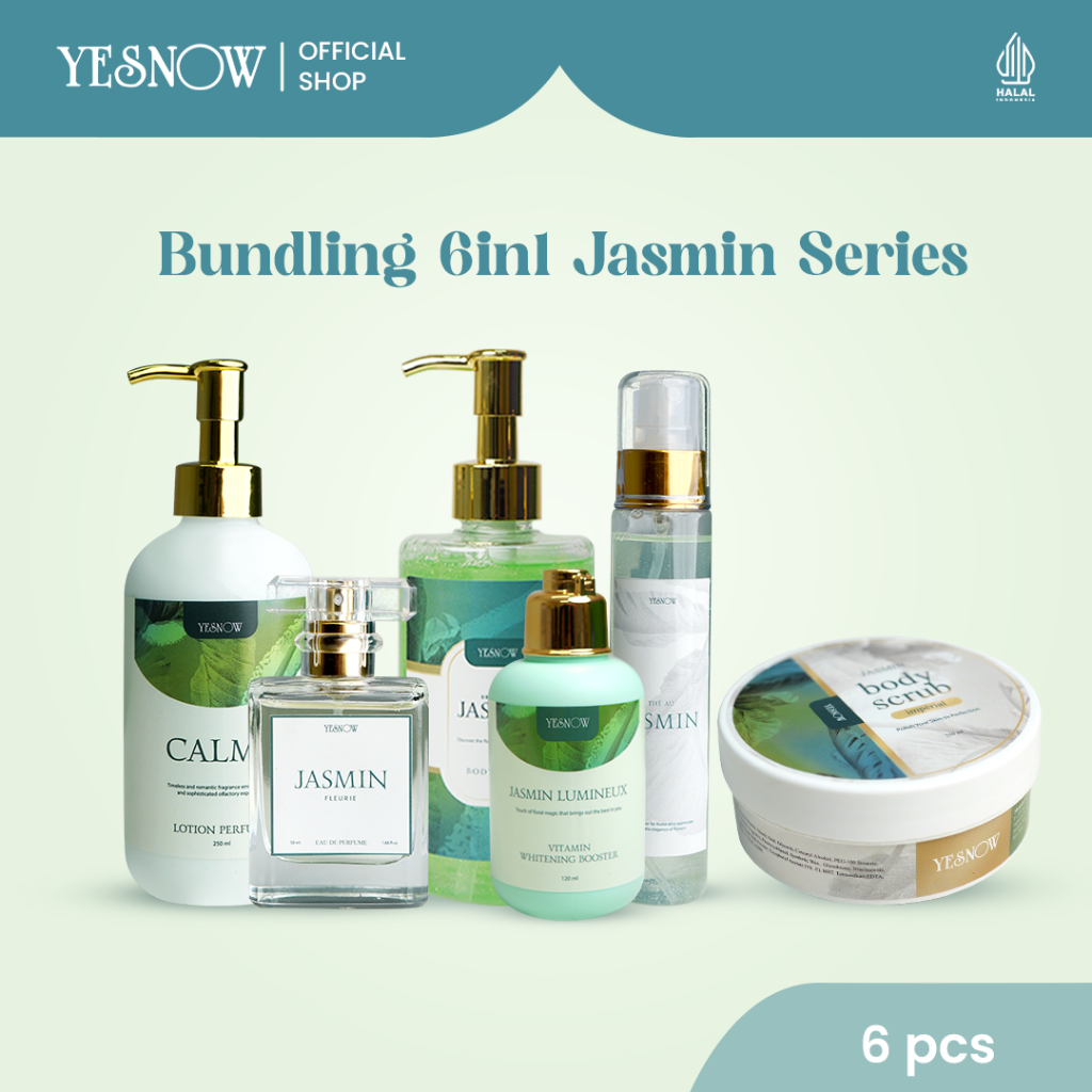 Jual Bundling Fleurie Series 6in1 Yesnow ( Body Scrub, Body Wash, Lotion Perfume, Body Serum ...