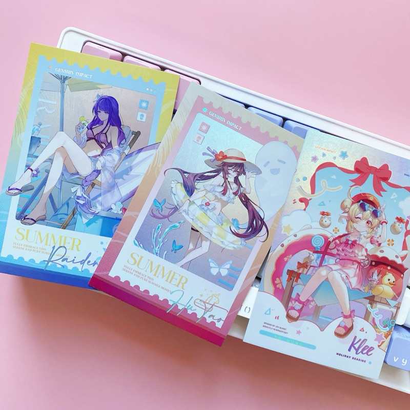 Jual Polaroid Genshin Impact Summer Raiden Shogun Hutao Klee | Shopee ...