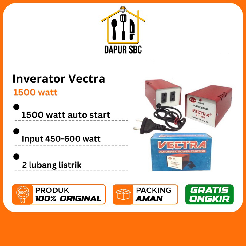 Jual INVERATOR START VECTRA 1500W | Shopee Indonesia