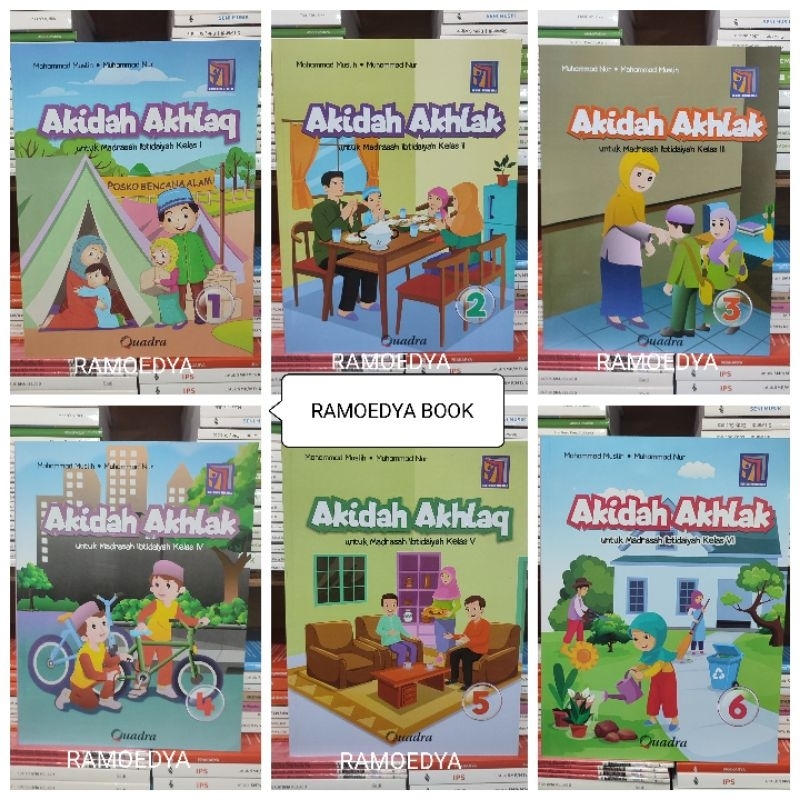 Jual Buku Akidah Akhlak MI kelas 1,2,3,4,5,6 Kurikulum Merdeka Quadra | Shopee Indonesia