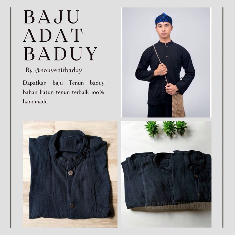 Jual Baju adat baduy termurah lualitas terbaik original tenun | Shopee ...