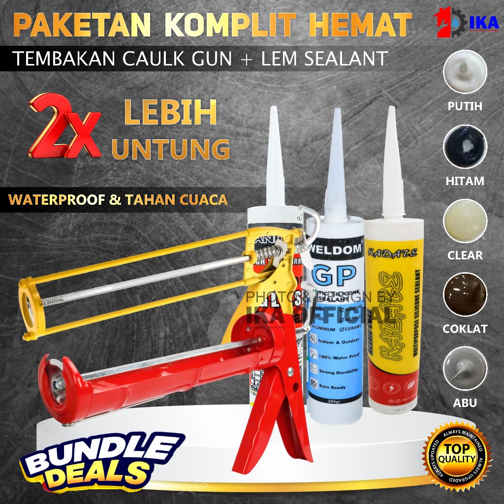 Jual Paket Tembakan kaleng tebal Lem Sealant dengan Perekat sealant ...