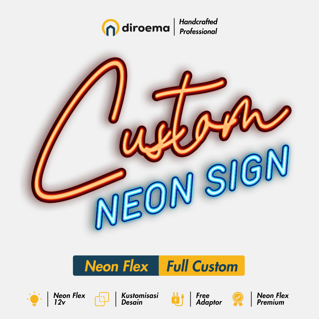 Jual Lampu Neon Flex LED | Neon Sign | Neon Light Desain Custom Huruf ...