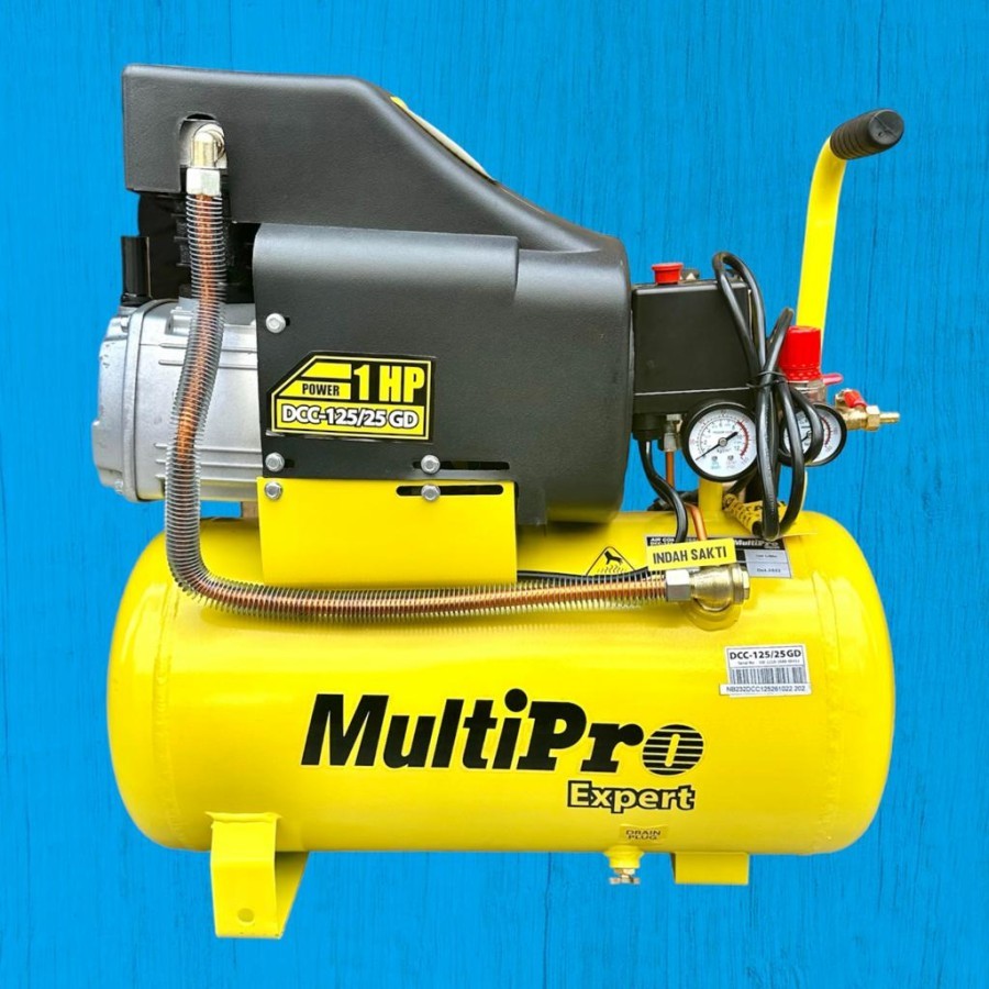 Jual Mesin Kompresor Angin 1 HP Air Compressor 1HP Multipro DCC-125/25 ...