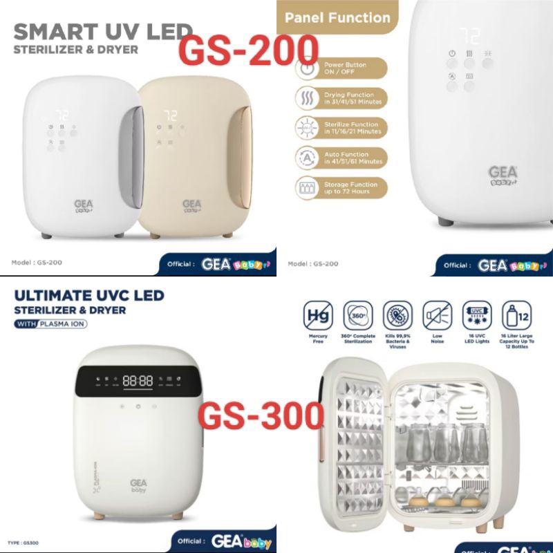 Jual GEA Smart UV LED GS-200 Sterilizer drying GEA GS200 GS300 GS-300 ...