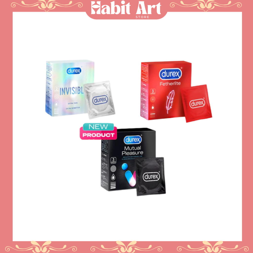 Jual Durex Kondom Isi 3's | Invisible | Featherlite | Pleasure | Shopee ...