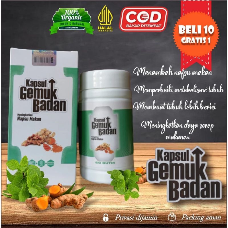 Jual Obat Gemuk Nature isi 60(Original100%) | Shopee Indonesia