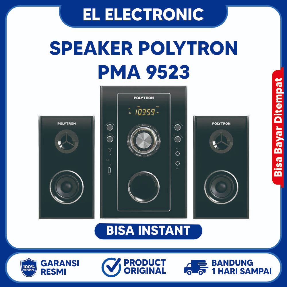 Jual SPEAKER AKTIF POLYTRON PMA 9523 PMA9523 PMA-9523-B BLUETOOTH ...
