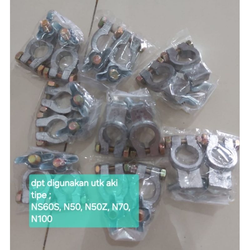 Jual KEPALA/JEPITAN AKI MOBIL TIMAH BESAR KLEM ACCU TERMINAL AKI N50 ...