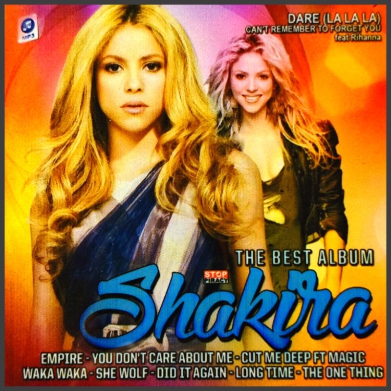 Jual Kaset MP3 Audio Musik Lagu Barat SHAKIRA Album Terpopuler | Shopee ...