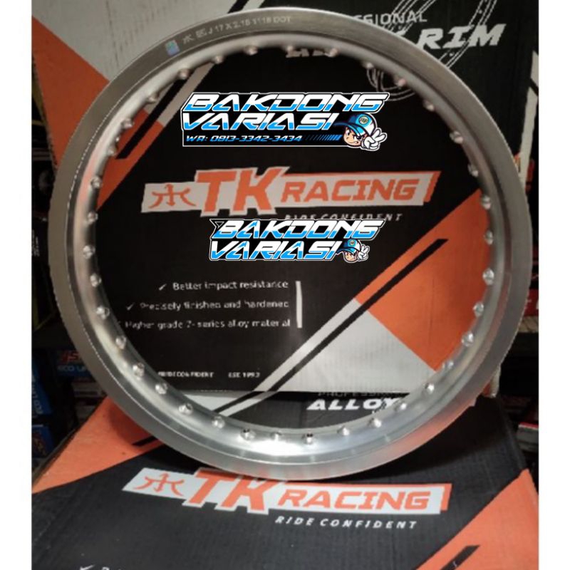 Jual Velg TK Racing Bright 215 Ring 17 Silver (Harga 1 biji) | Shopee ...