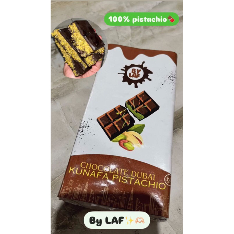 Jual kunafa pistachio chocolate original/coklat dubai viral termurah | Shopee Indonesia