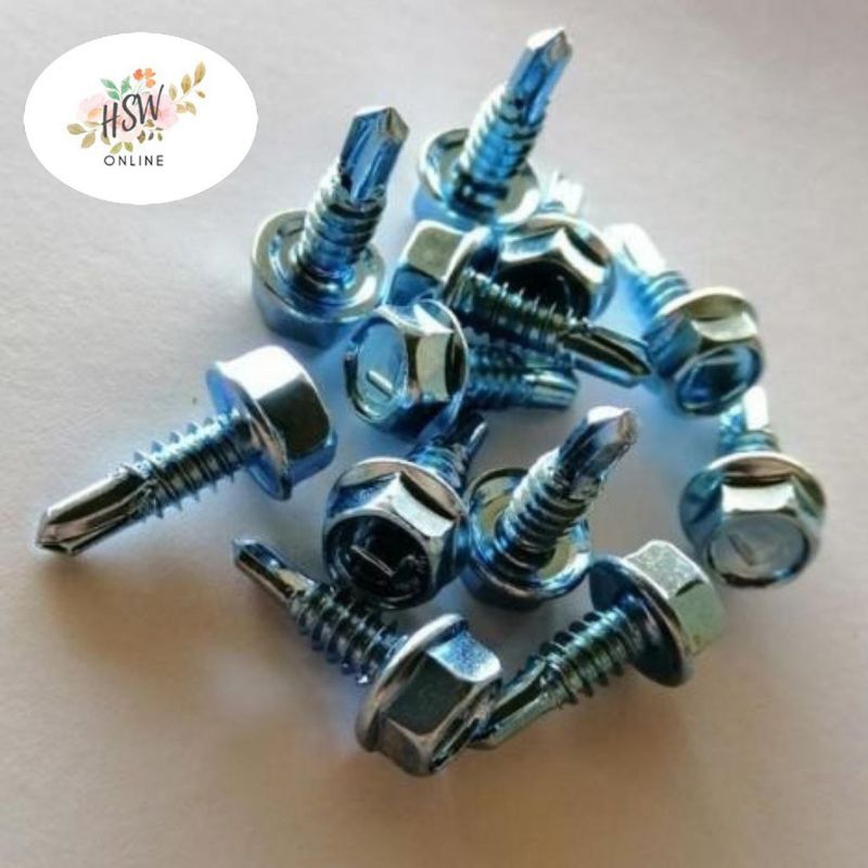 Jual Sekrup Baja Ringan Galvanis Skrup Baut Roofing Rangka Atap Plafon ...