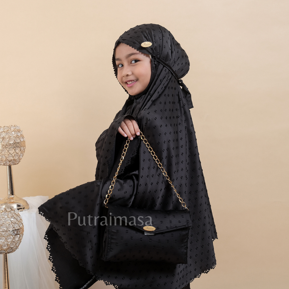 Jual PUTRAIMASA - Mukena anak armani silk Uragiri 2 IN 1 lasercut mewah ...