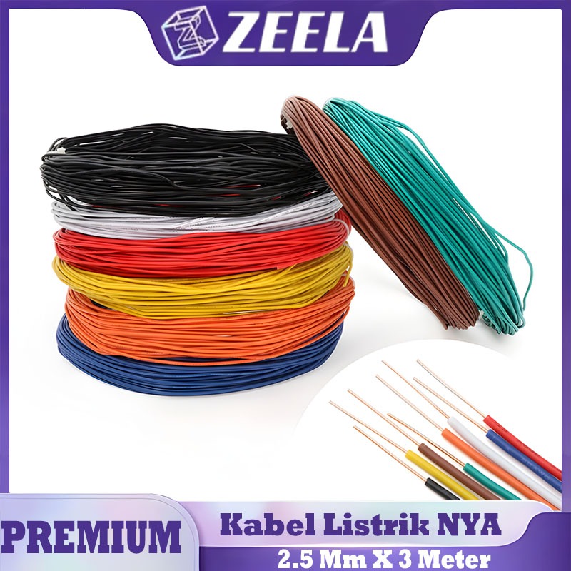 Jual Kabel Listrik Kawat NYA 1 x 2.5mm 3Meter SNI Kabel Engkel Tembaga ...