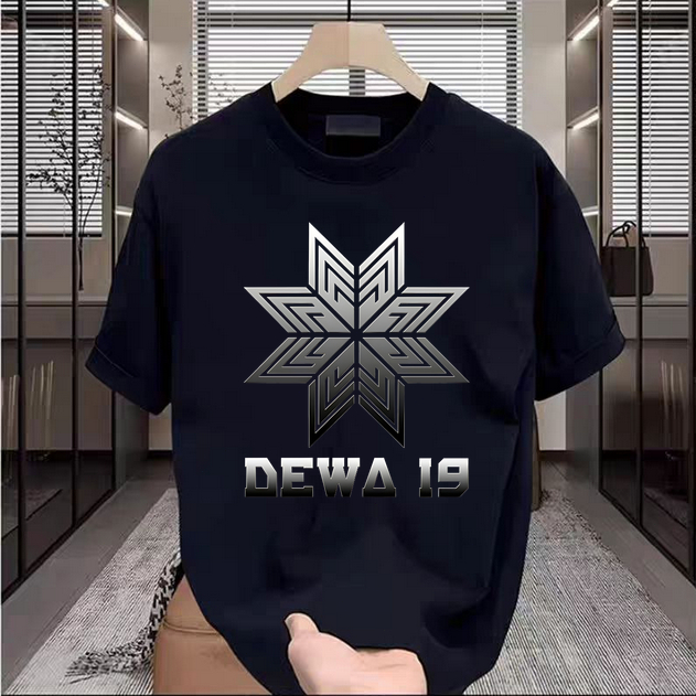 Jual 【Kaos Distro Pria】KAOS DEWA 19 LOGO BAJU DEWA 19 TSHIRT combed ...