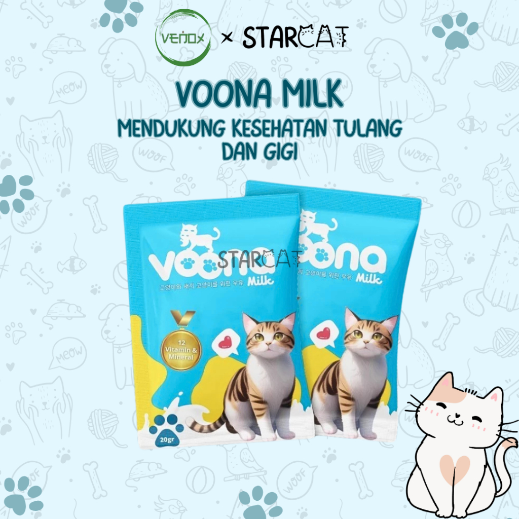 Jual SC Susu VOONA 20GR Sachet Anak Bayi Kucing 0 12 Bulan Kitten Milk ...
