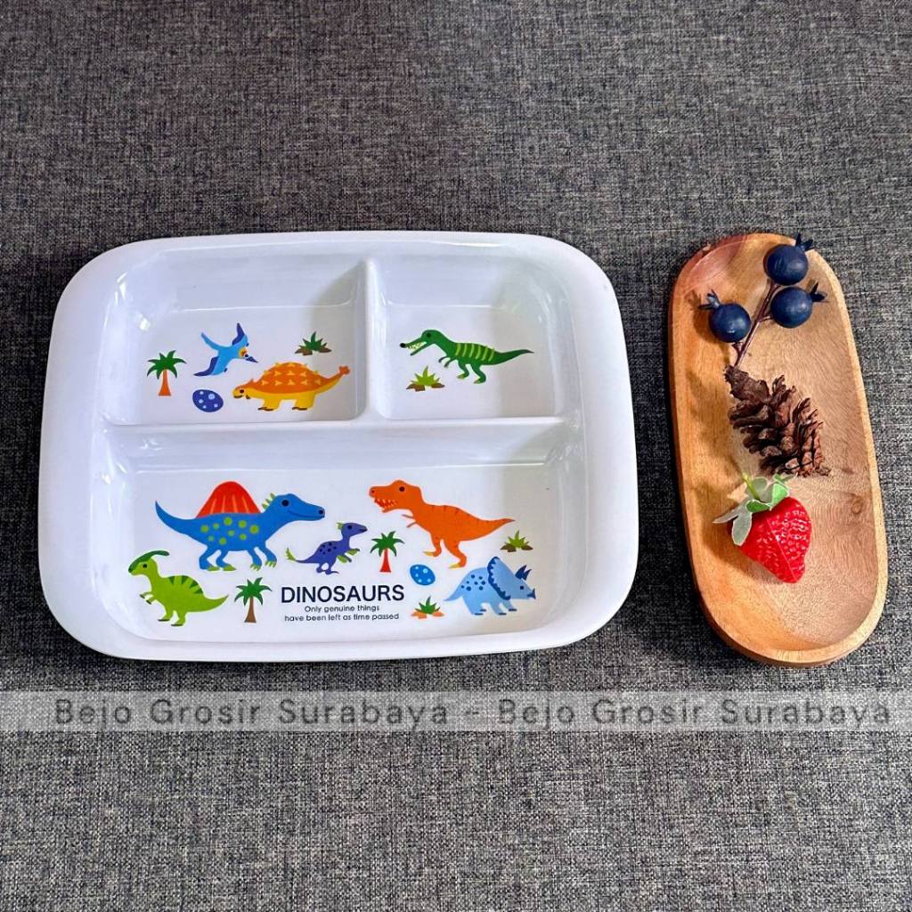 Jual Piring Melamin Anak Tiga Kisi 25cm Piring Karakter Lucu Piring ...