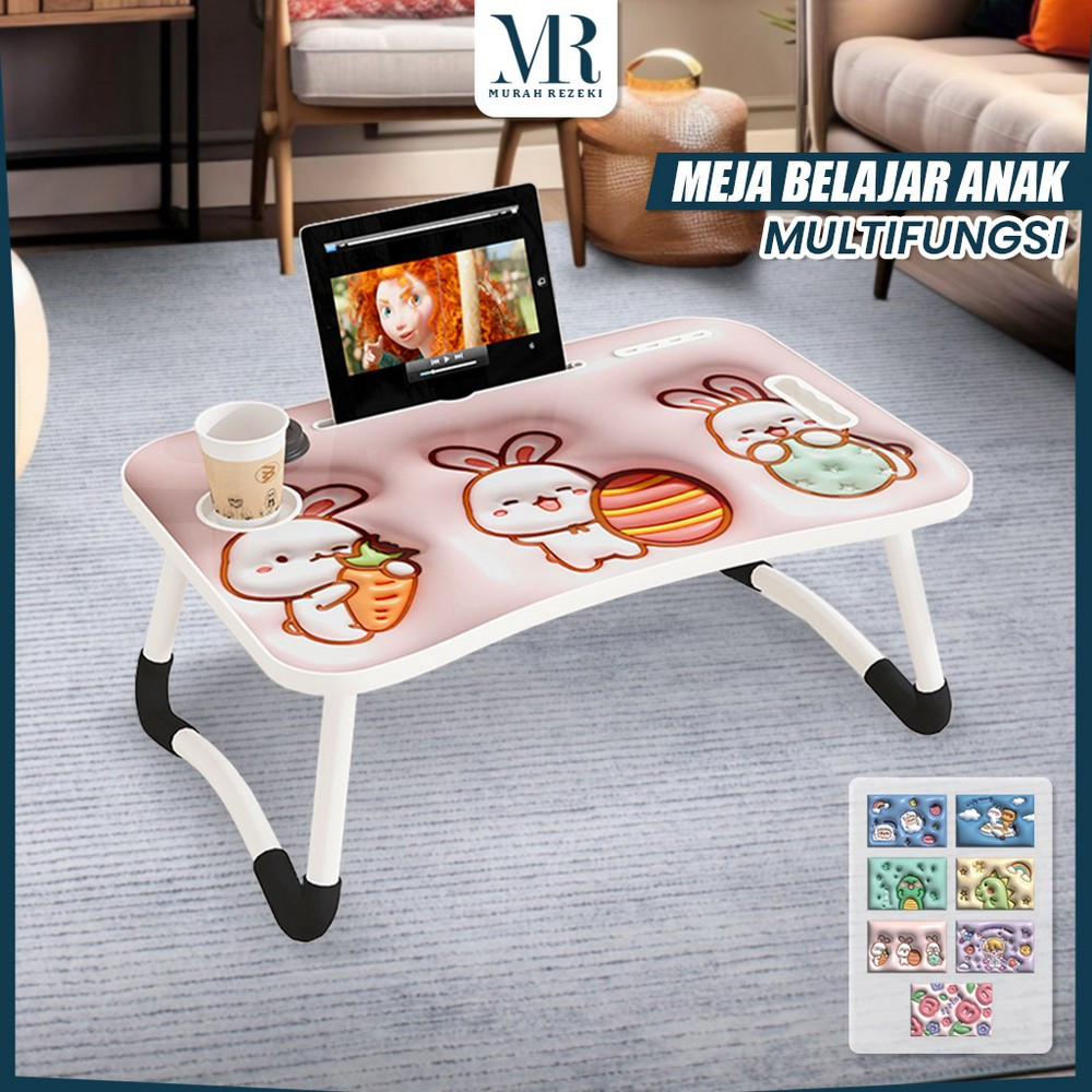 Jual Meja Laptop Lipat Karakter Gambar 3D Portable Folding Table / Meja Lipat Korean Style Meja ...