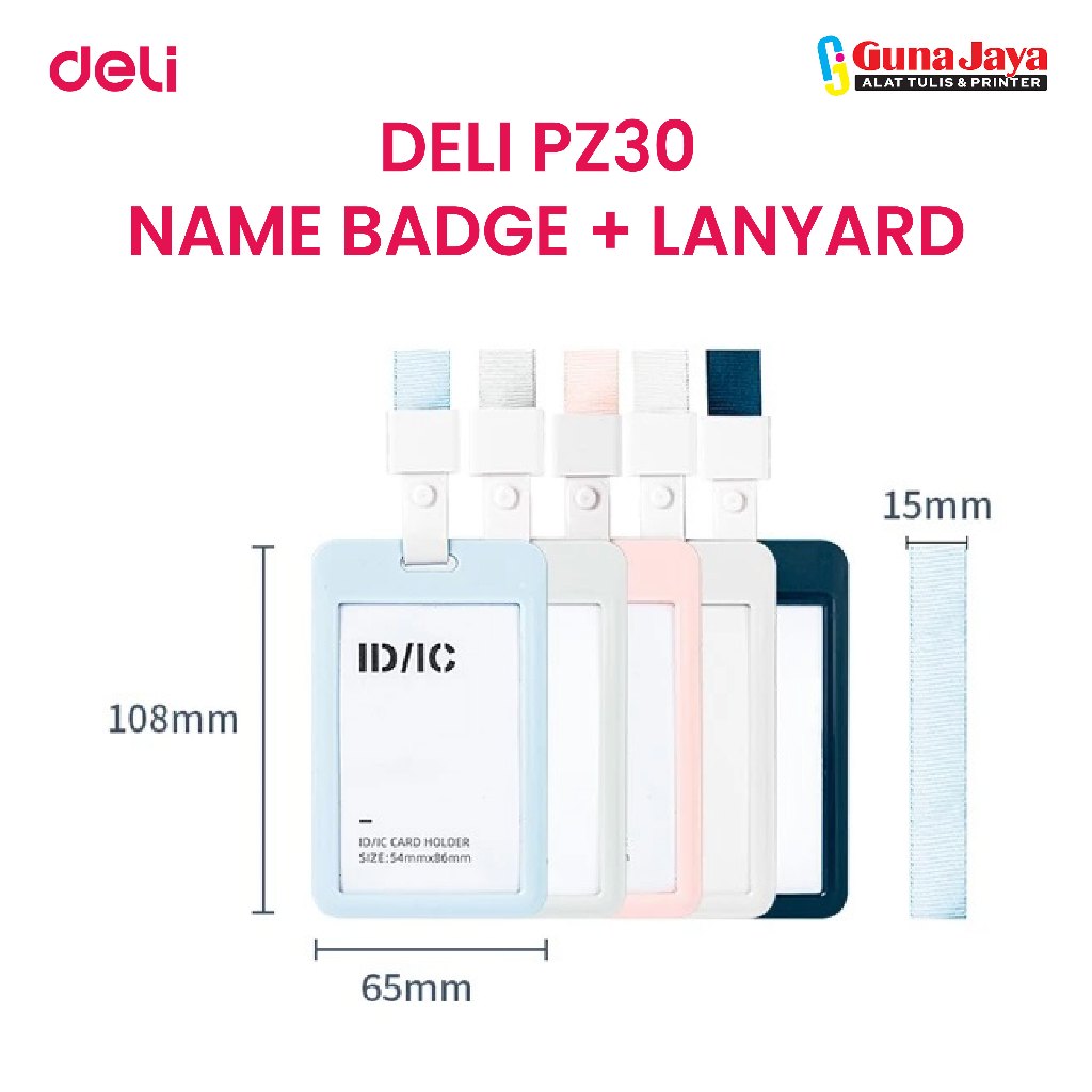 Jual DELI PZ30 NAME BADGE + LANYARD | Shopee Indonesia