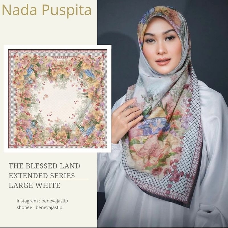 Jual nada puspita the blessed land extended large white | Shopee Indonesia