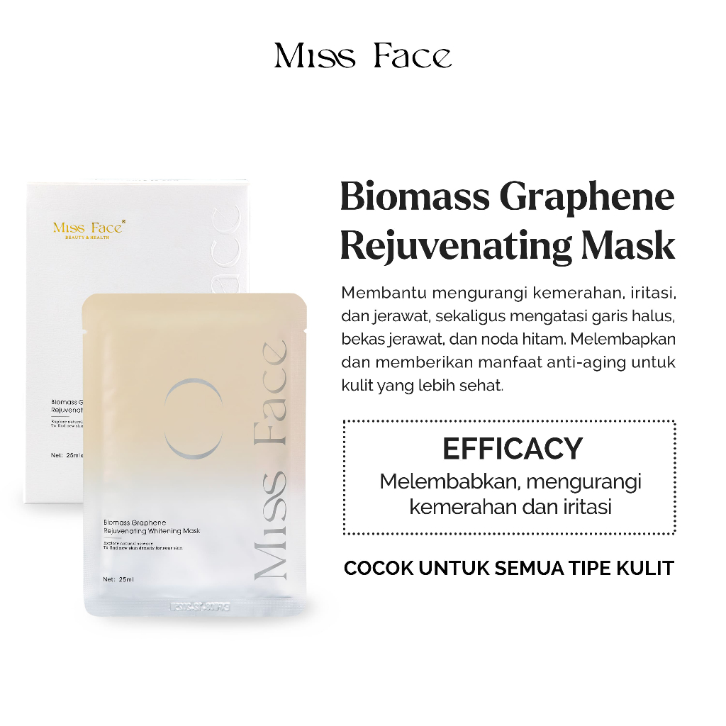 Jual Miss Face Sheet Mask Graphene 1 Box (5Pcs) | Shopee Indonesia