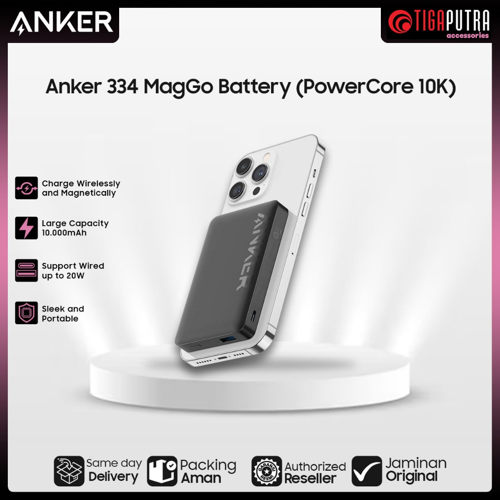 Jual ANKER 334 Powerbank MagGo Battery (Powercore 10K) | Shopee Indonesia