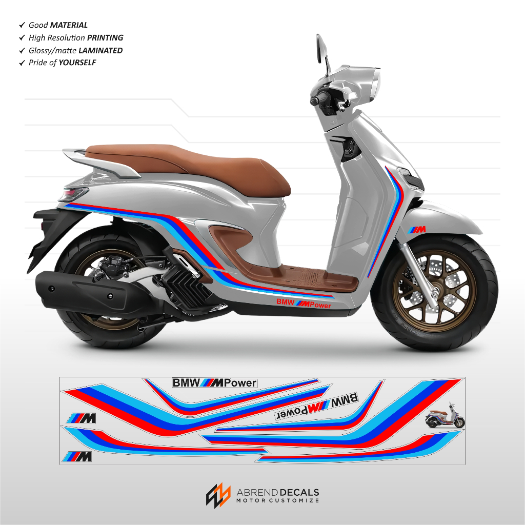 Jual STRIPING HONDA STYLO 160 GRAFIS BMW TRI COLOR CUSTOM DESIGN STIKER ...