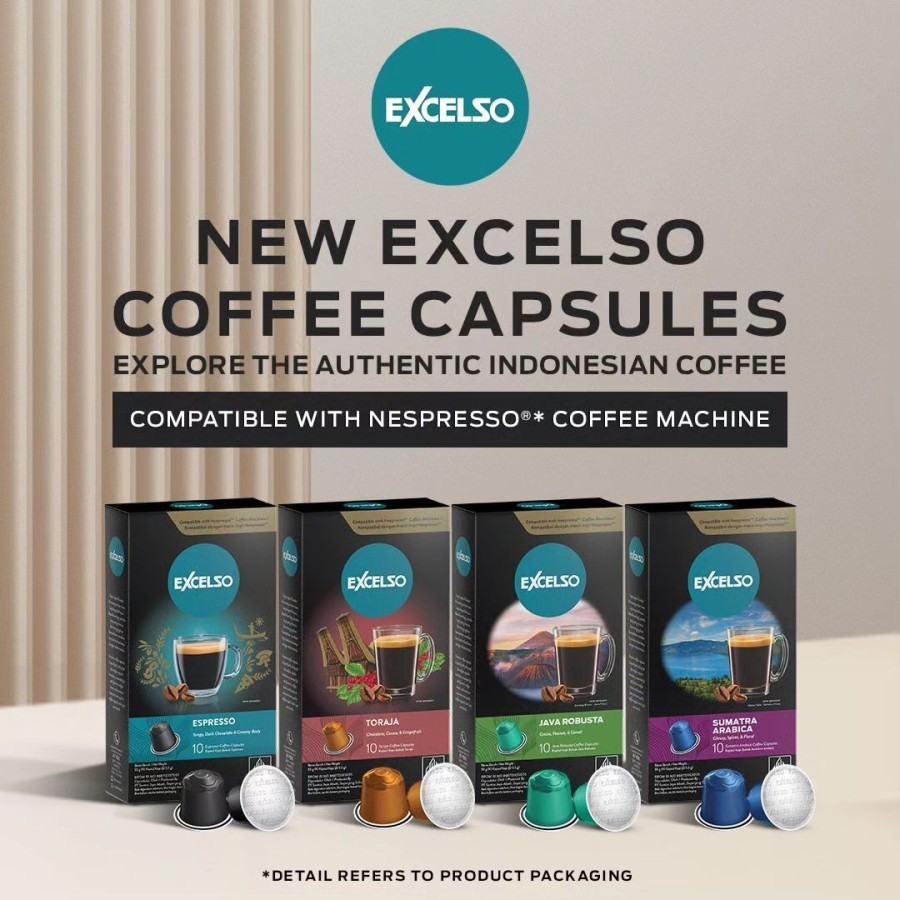 Jual EXCELSO Coffee Capsule Nespresso compatible @10 kapsul kopi ...