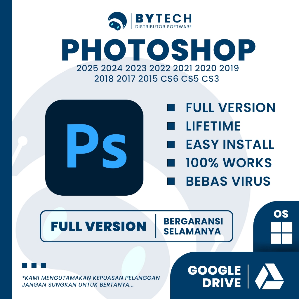 Jual Photoshop Full Version Baru/Lama 2025 2024 2023 2022 2021 2020 2019 2018 2017 2015 CS6 CS5 ...