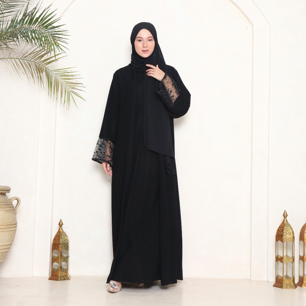 Jual Zoora Abaya Outer Iner By Zahra (Exclusive Matterial) | Shopee ...