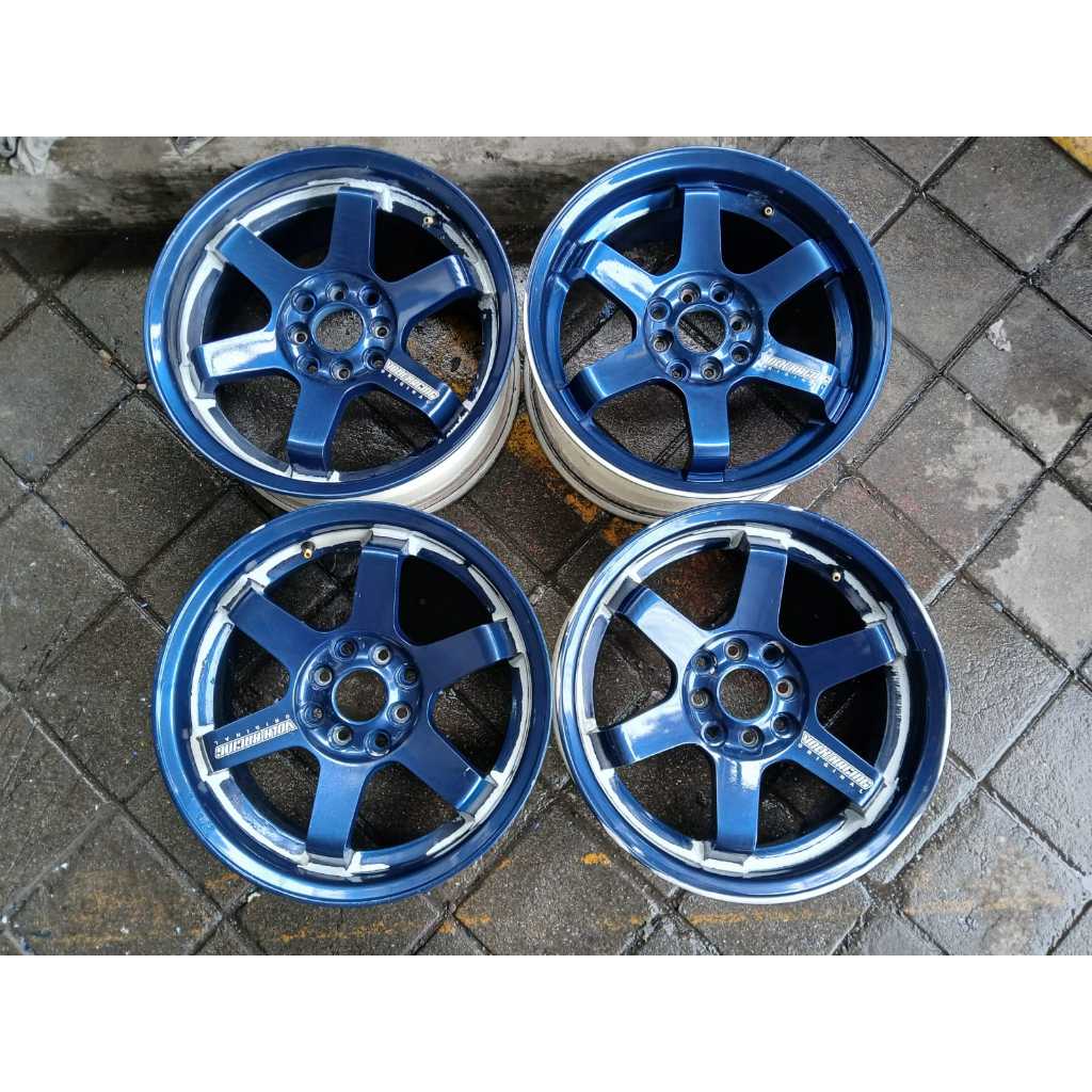Jual VELG MOBILBEKAS R16 RACING TE37 LEBAR 7 PCD 4X100-114 BLACK ...