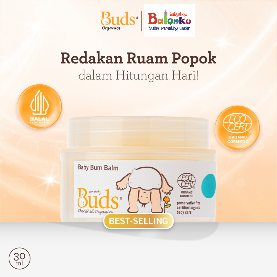 Jual Buds Bum Balm 50ml Nappy Cream | Shopee Indonesia