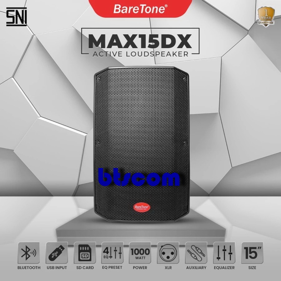 Jual Speaker Aktif BARETONE MAX 15 DX MAX15DX MAX 15DX ORIGINAL 15 INCH ...