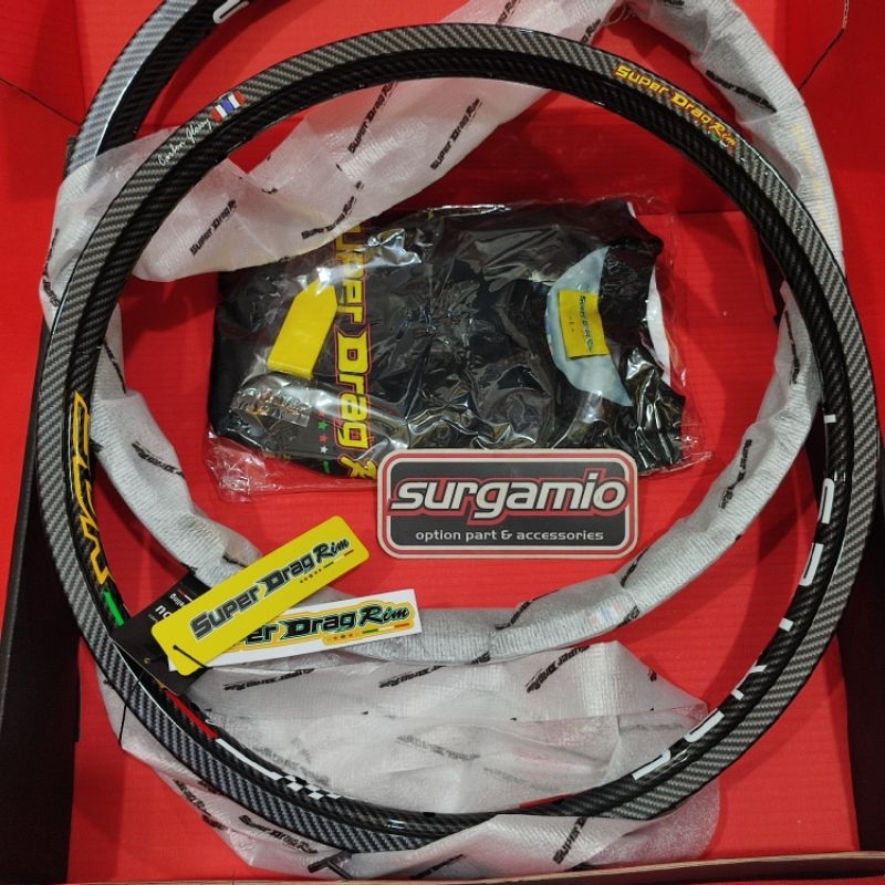 Jual Velg Super Drag Rim Carbon 17 120 140 thailand original | Shopee ...