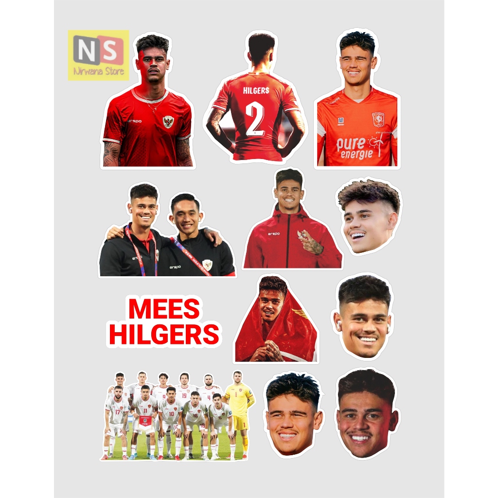 Jual Stiker Mees Hilgers - Stiker Timnas Pack untuk Botol Tumbler HP ...