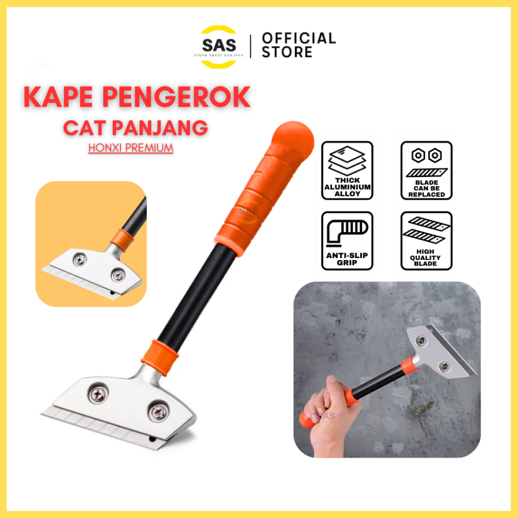Jual [SAS] Kape Cat Pisau Dempul Alat Pengerok Cat Panjang / Scraper ...