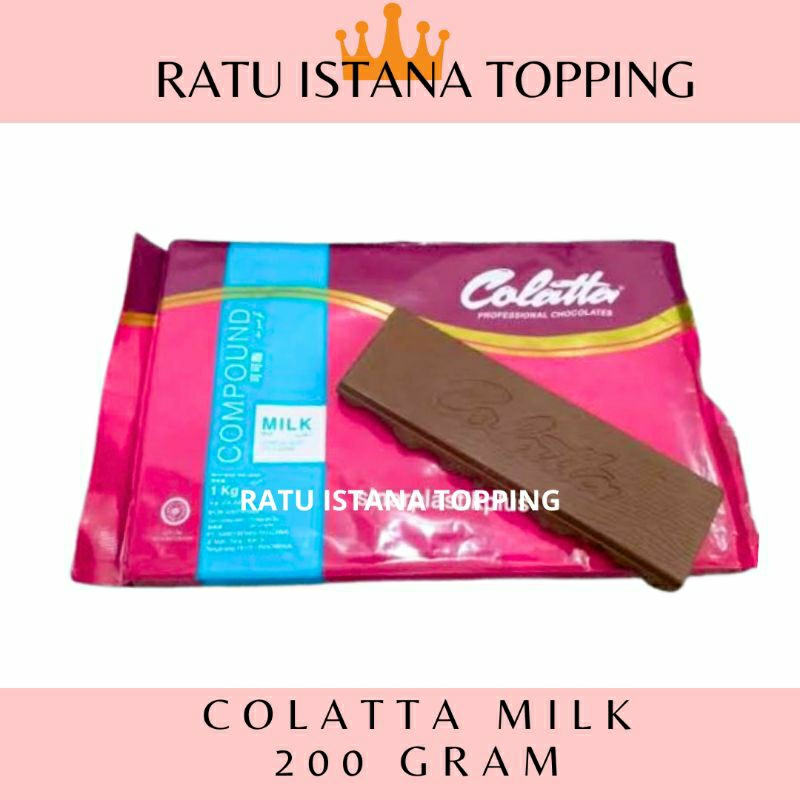 Jual COKELAT BATANG COLATTA MILK 200 GRAM REPACK DCC COLATA COMPOUND ...