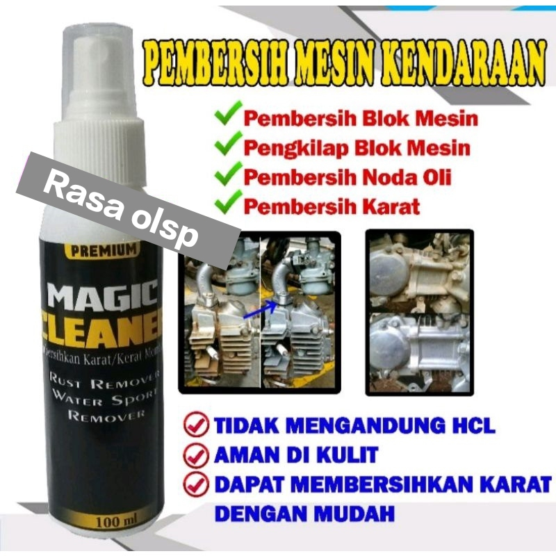Jual Pembersih Kerak/Karat pada Mesin Motor dan Mobil Magic Cleaner Pembersih Blok Mesin ...