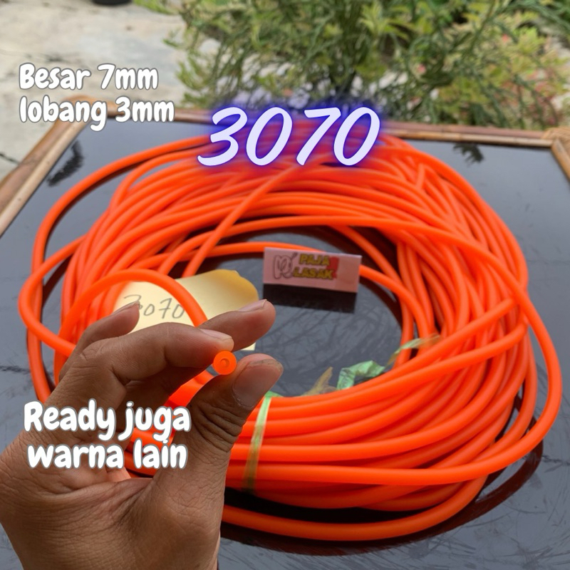 Jual Karet ketapel ikan panah ikan 3070 7mm Oren hitam berbagai warna ...