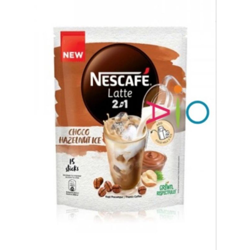 Jual 10 pcs kopi Nescafe latte 2in1 salted caramel ice & choco hazelnut ...