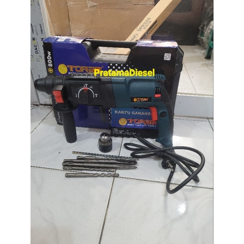 Jual Mesin Bor Bobok Tembok TORA Rotary Hammer Drill 26mm | Shopee ...