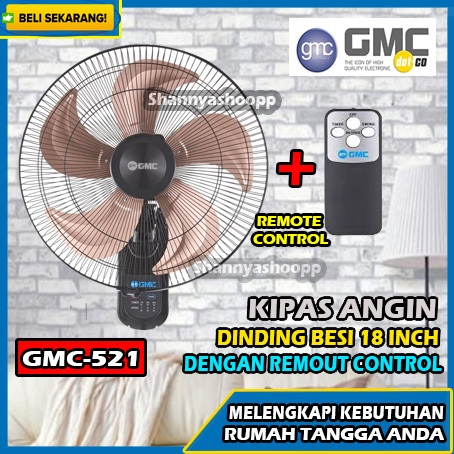 Jual TERBARU kipas angin GMC 521 dengan remote control/KIPAS ANGIN ...