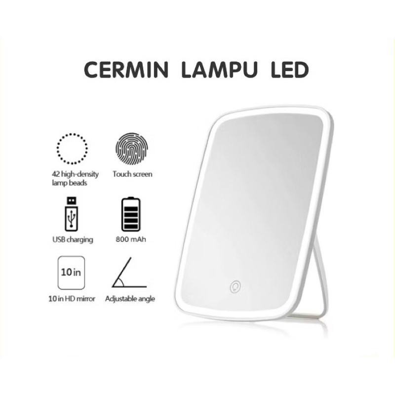 Jual Cermin LED / Cermin Lampu LED / Cermin Make up Meja Dengan Lampu ...